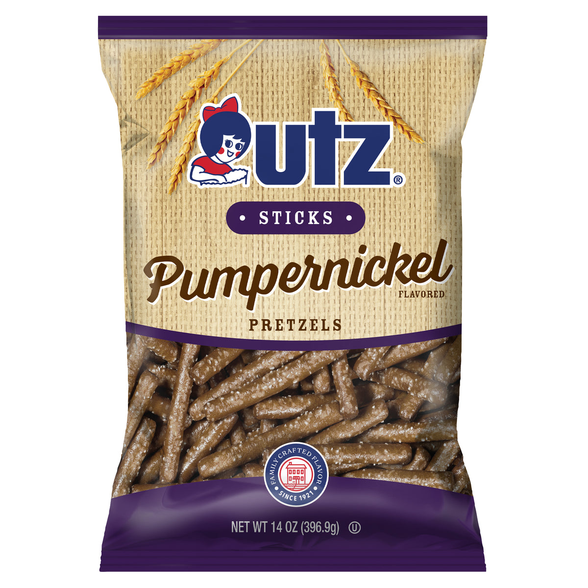 Utz Sticks Pumpernickel Pretzels 14 Oz Utz Quality Foods