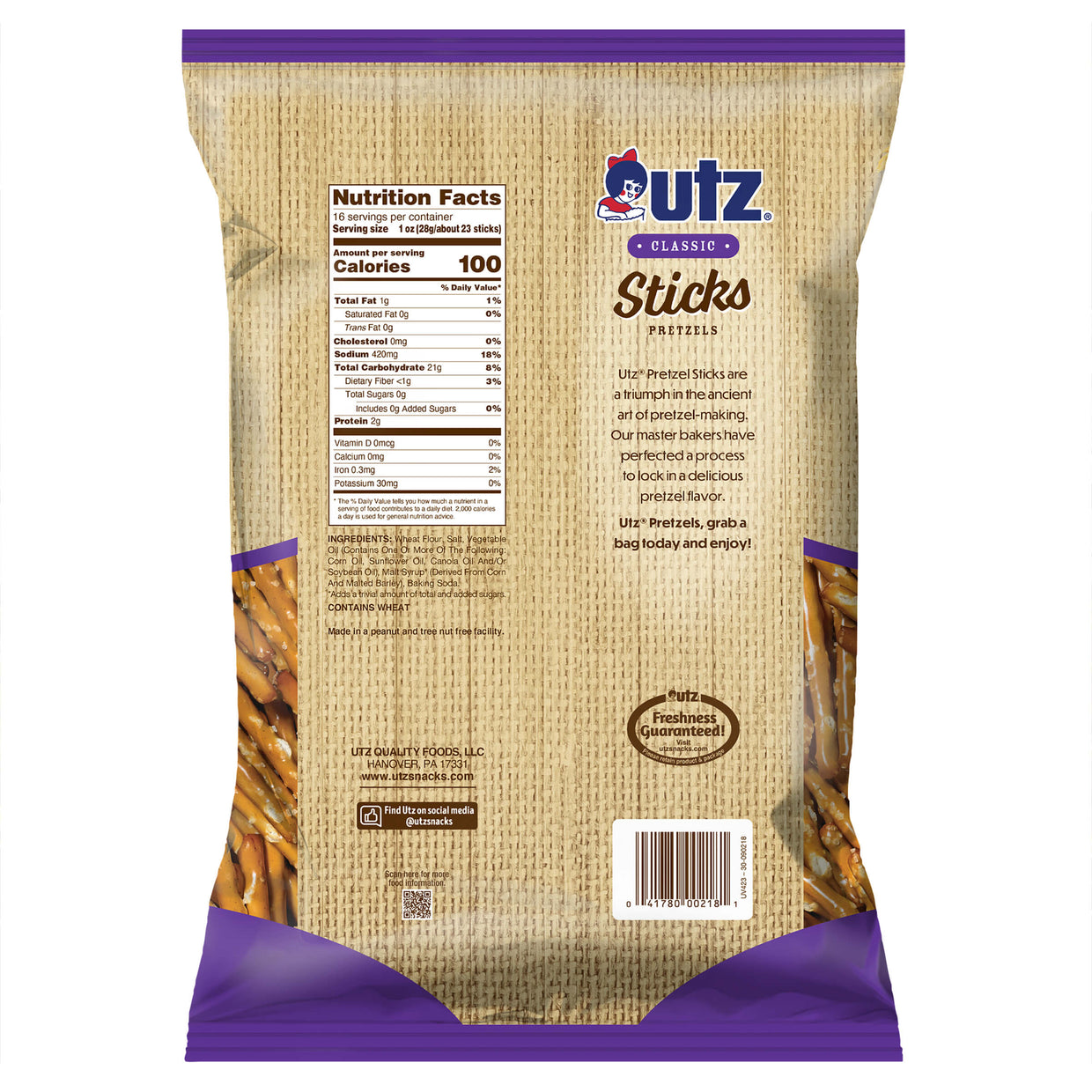 Utz Classic Pretzel Sticks – Utz Quality Foods
