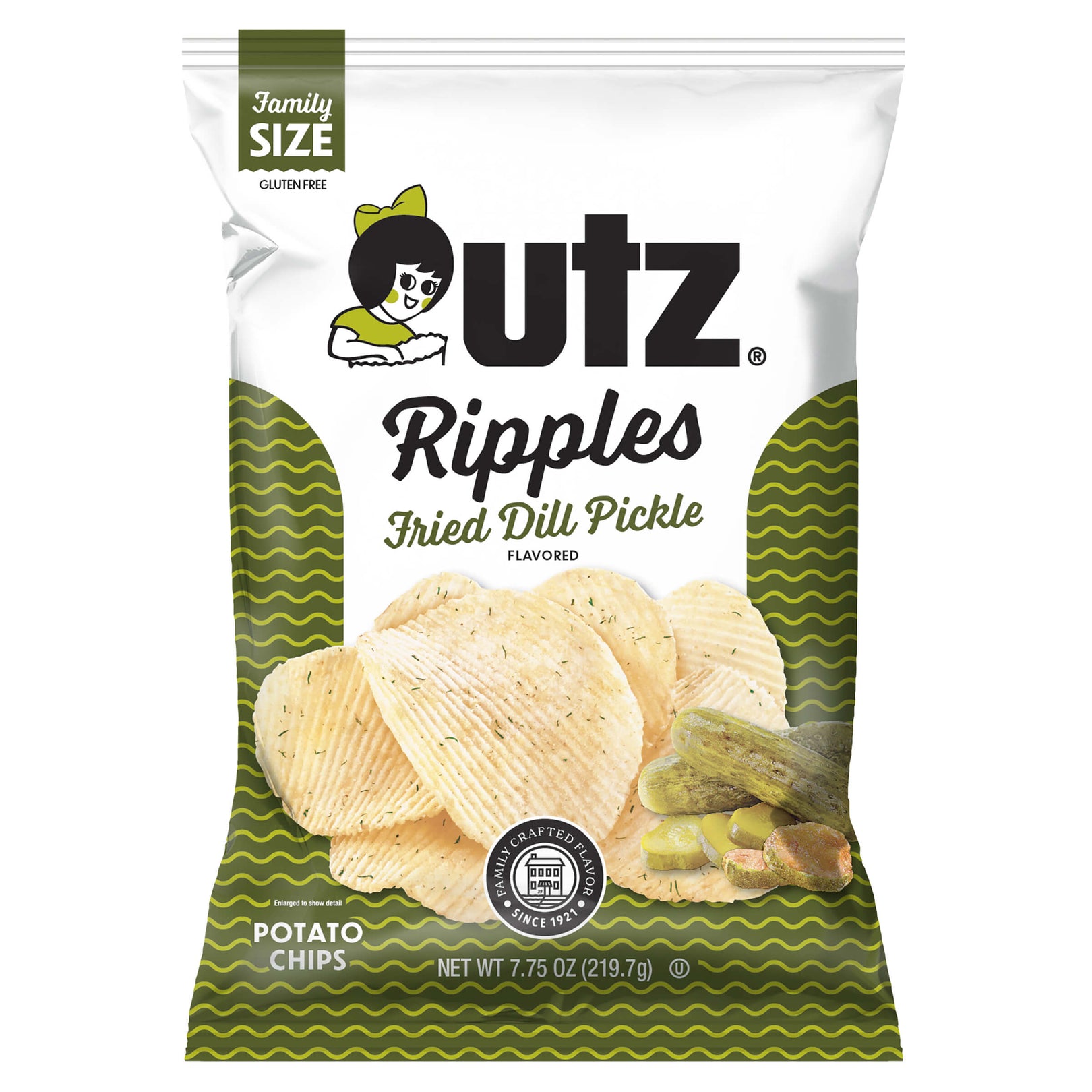 Utz® Ripples Fried Dill Pickle Potato Chips – Utz Quality Foods