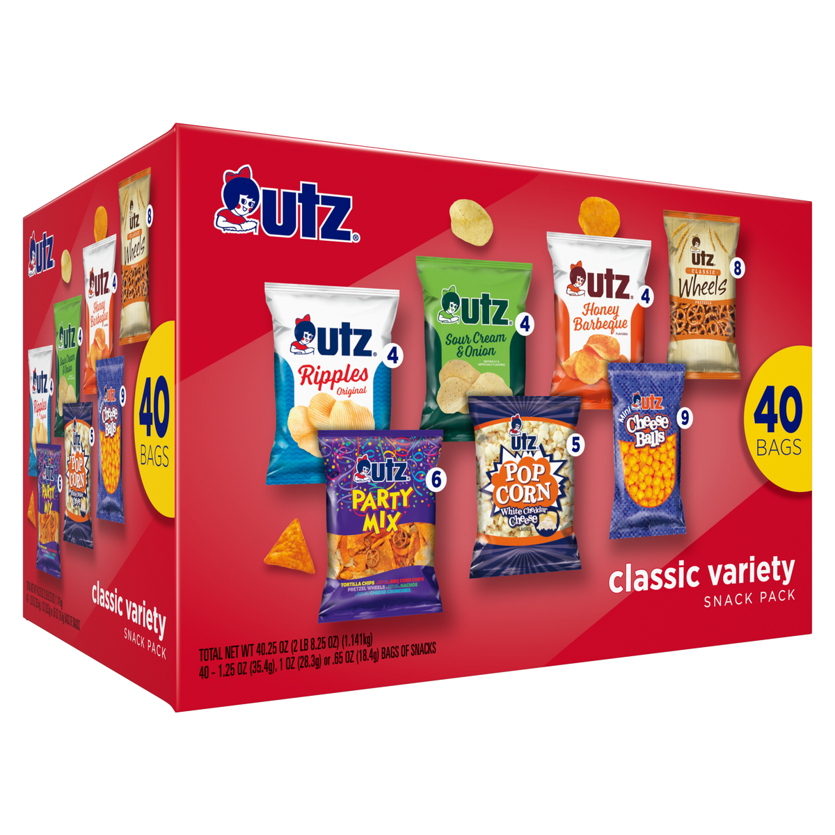 40.25 oz Utz Classic Snacks Variety Pk 40 Ct – Utz Quality Foods