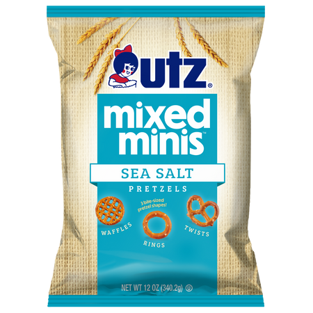 Utz Mixed Minis Pretzels, Sea Salt – Utz Quality Foods