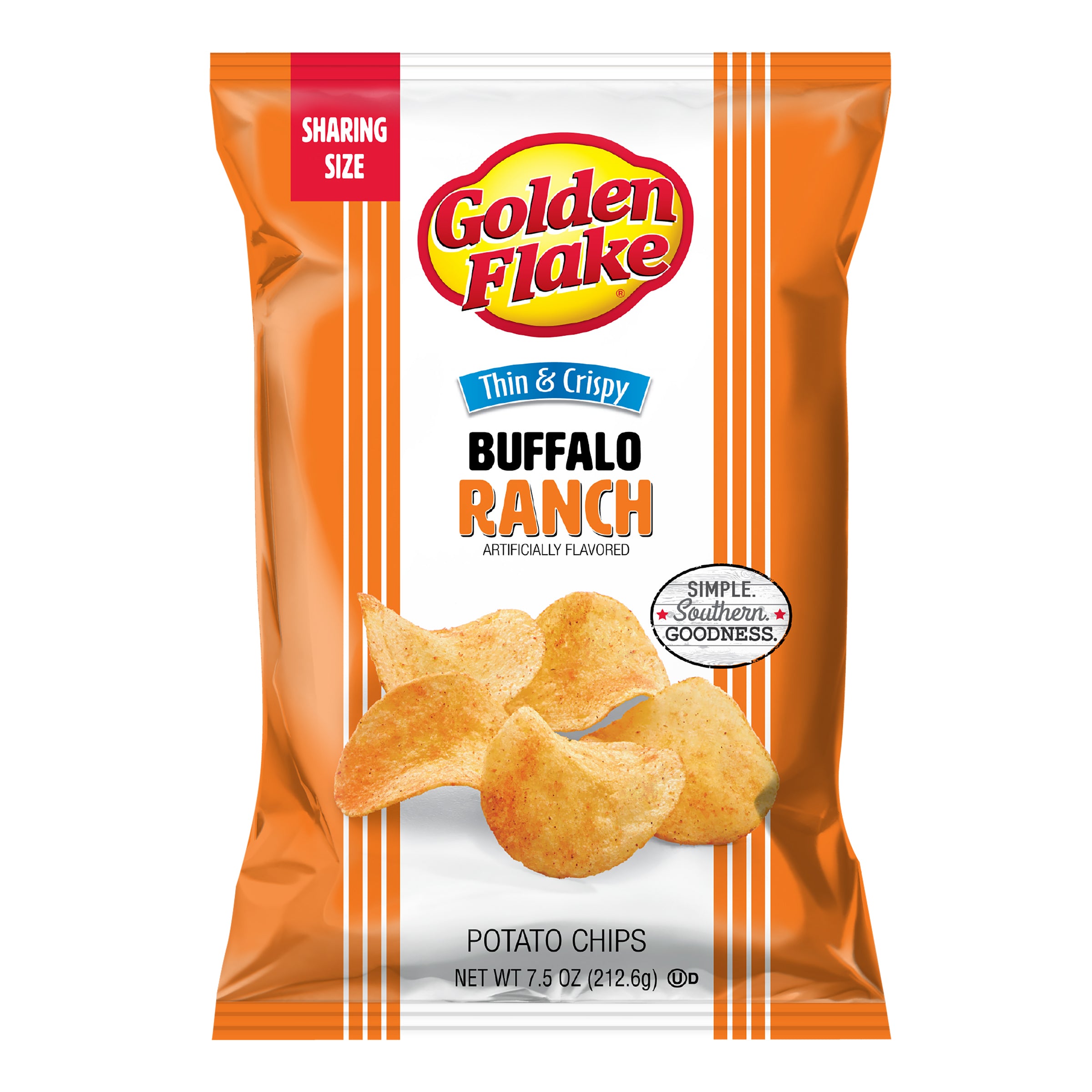 Golden Flake Potato Chips Thin & Crispy Buffalo Ranch – Utz Quality Foods