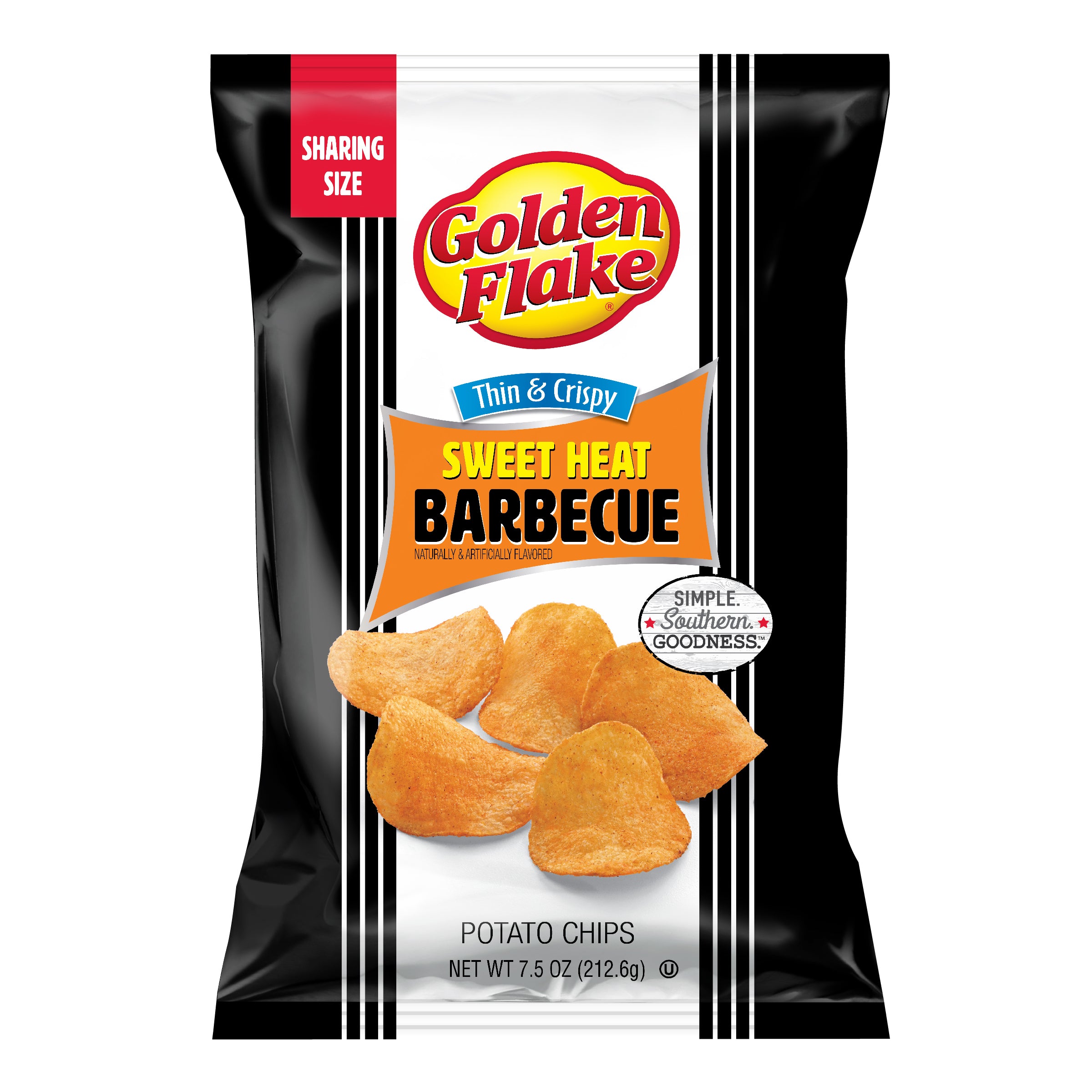 Golden Flake Potato Chips Thin & Crispy Sweet Heat Barbecue – Utz ...