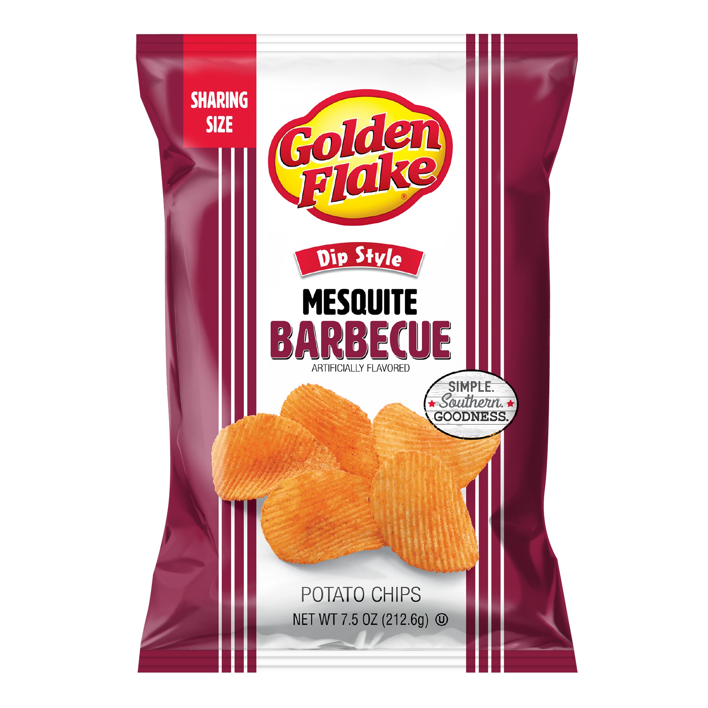 Golden Flake Potato Chips Dip Style Mesquite Barbecue – Utz Quality Foods