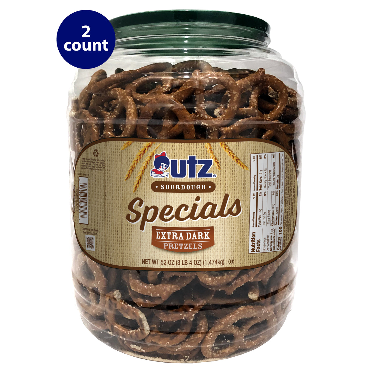Utz Sourdough Specials Extra Dark Pretzels Barrel – Utz Quality Foods