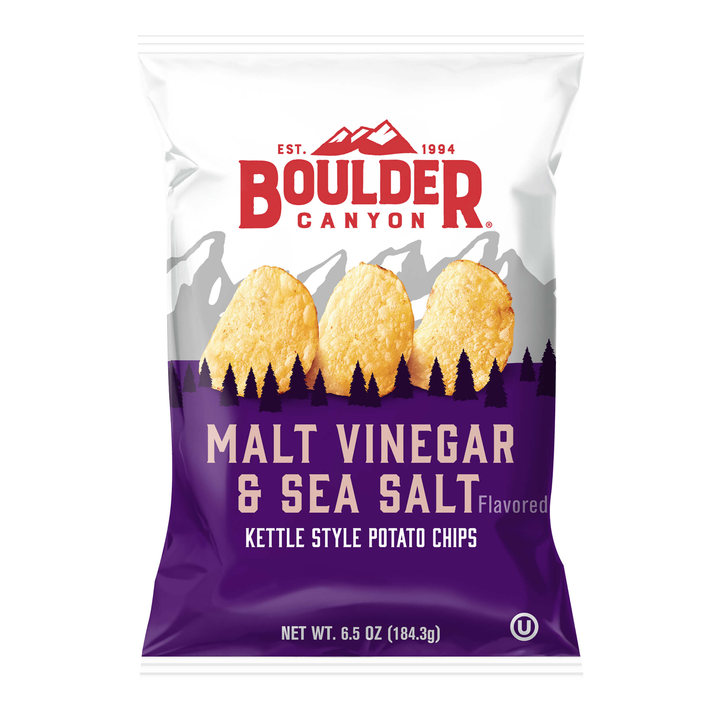 Boulder Canyon Kettle Potato Chips Malt Vinegar & Sea Salt – Utz ...