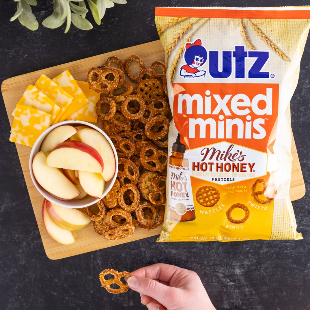 Utz Mixed Minis Pretzels, Mike's Hot Honey – Utz Quality Foods