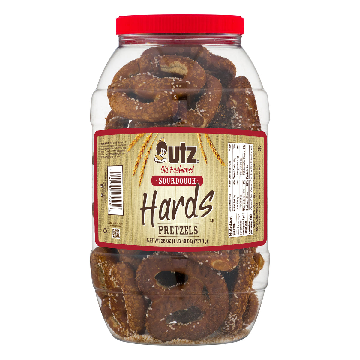 Utz Sourdough Hards Pretzels 26 oz. Barrels 3 Pack – Utz Quality Foods
