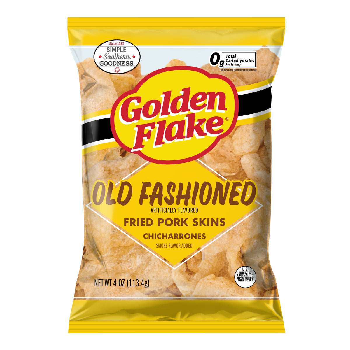 Golden Flake Pork Skins Old Fashioned Original – Utz Quality Foods