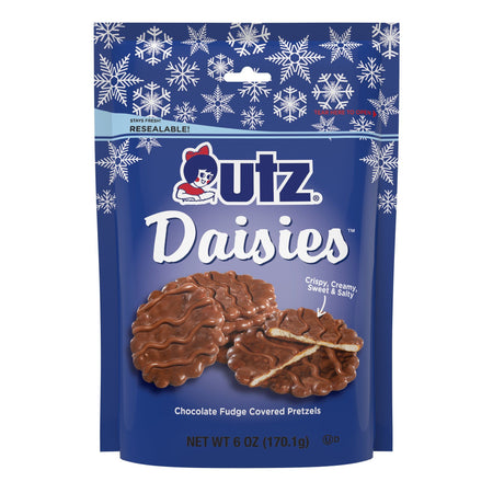 Utz Chocolate Fudge Covered Pretzel Daisies 6 oz. – Utz Quality Foods