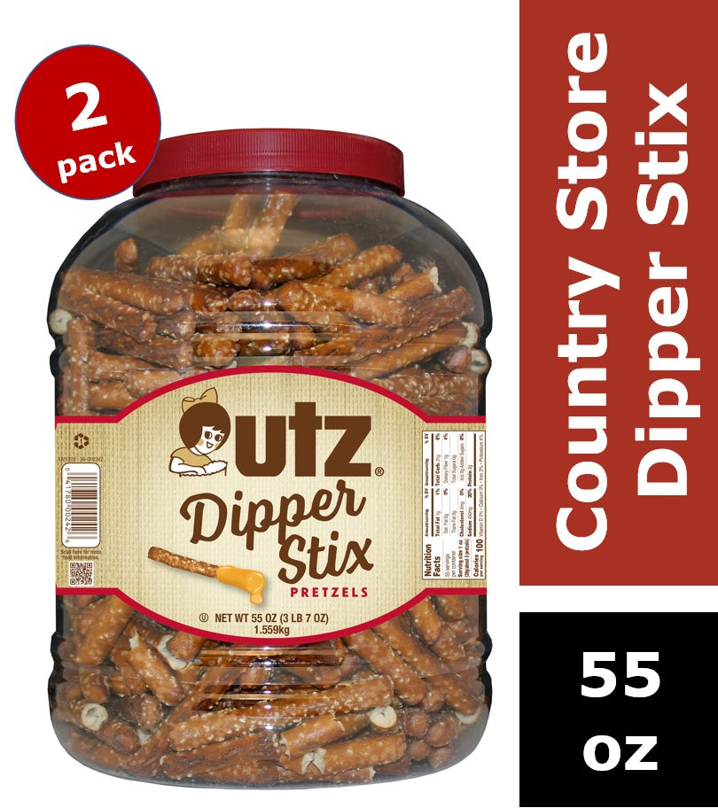 Utz Pretzels Country Store Dipper Stix 55 oz Barrels 2 Pack – Utz ...