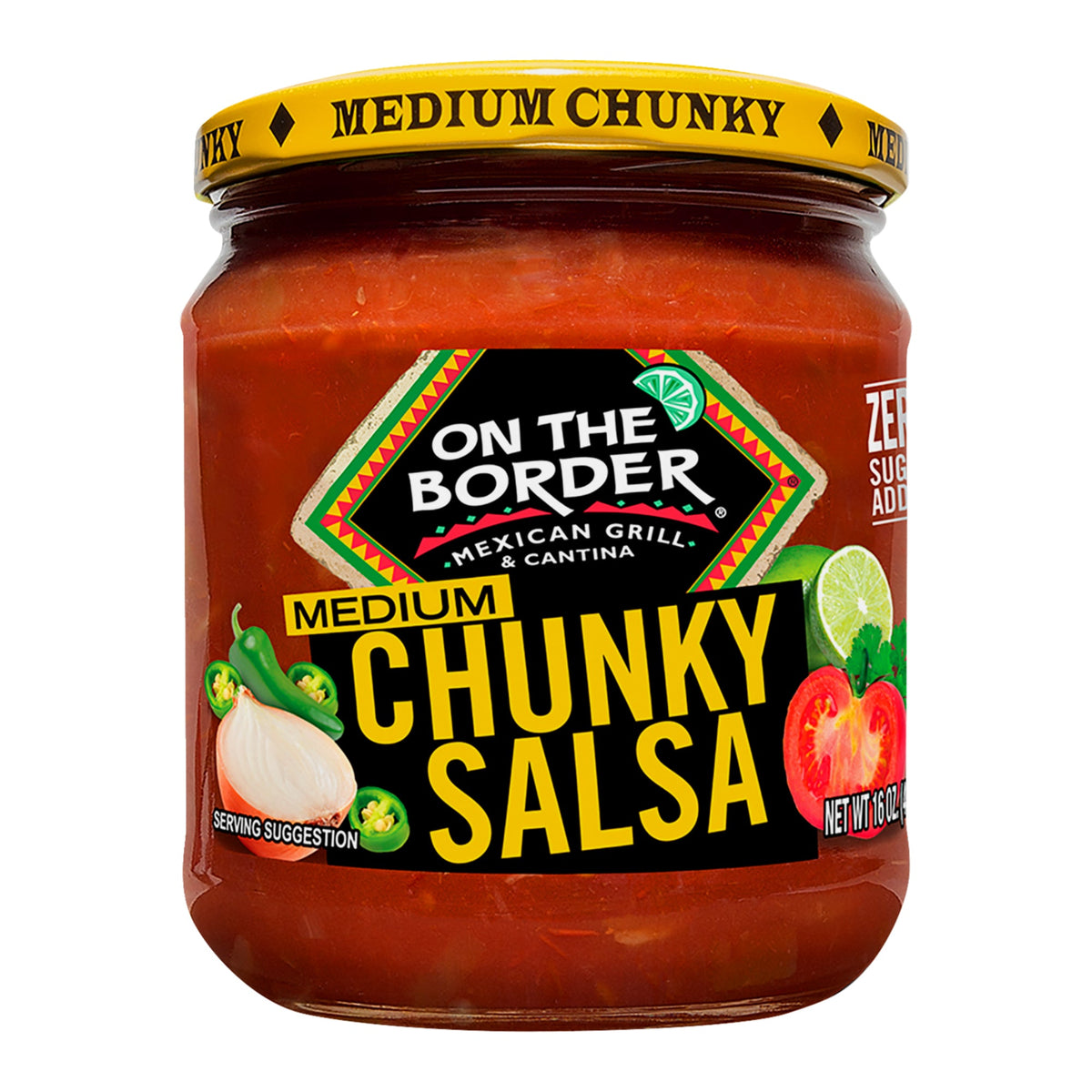 On The Border Salsa Chunky Medium 16 oz. – Utz Quality Foods