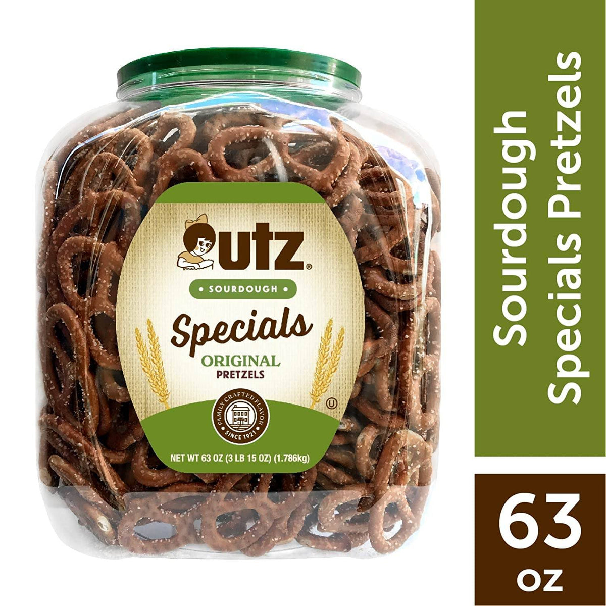 Utz Pretzels Sourdough Specials Original 63 Oz Barrels 2 Pack Utz Quality Foods
